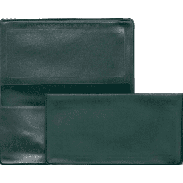 Durable Vinyl Checkbook Cover for Top Tear Personal Checks with ...