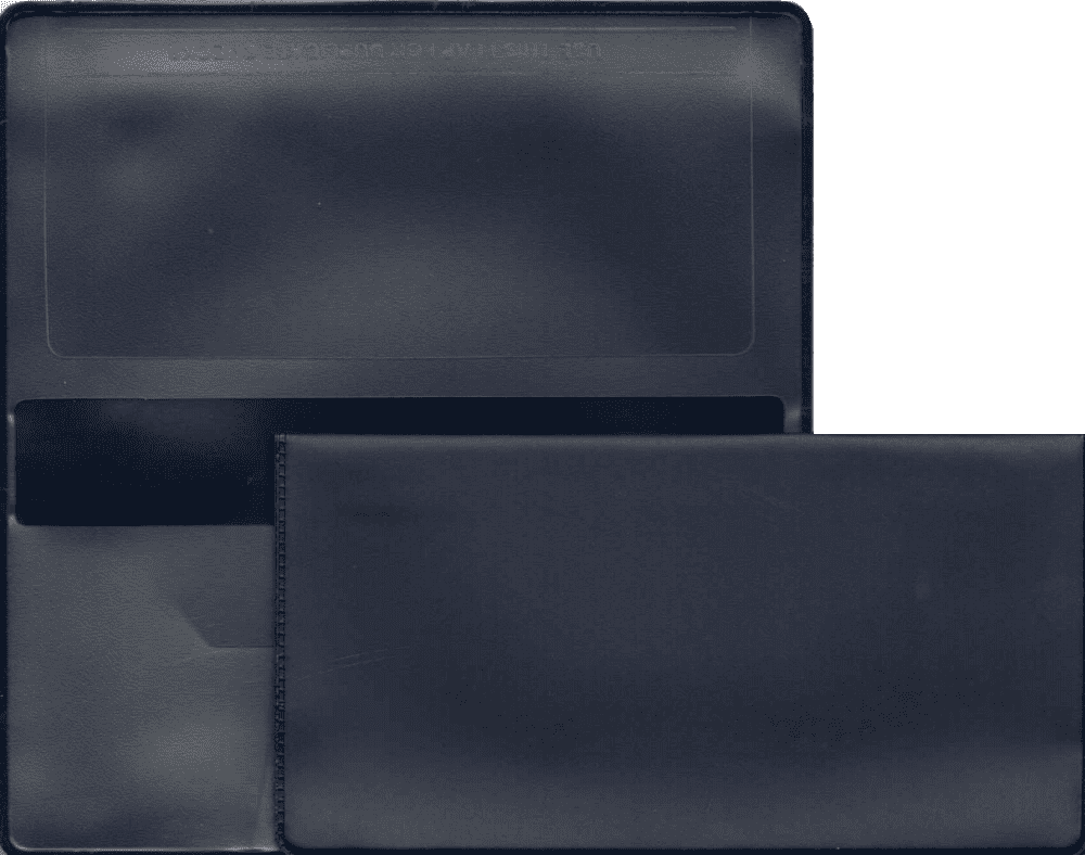 Vinyl Checkbook Cover for Top Tear Personal Checks (Midnight Blue ...