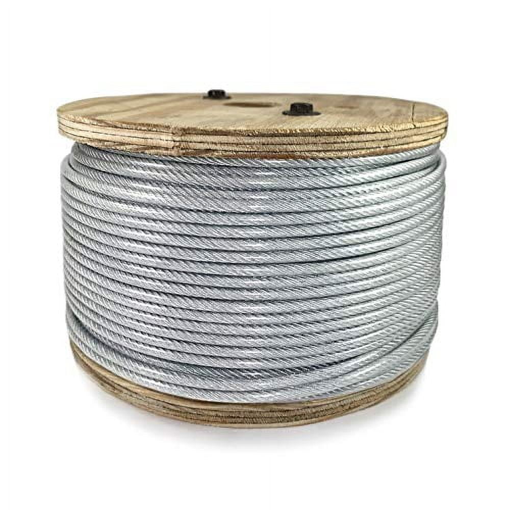 Vinyl Coated Aircraft Cable, 300-Feet-by-1/8-Inch Thru 3/16-Inch 7X7 ...
