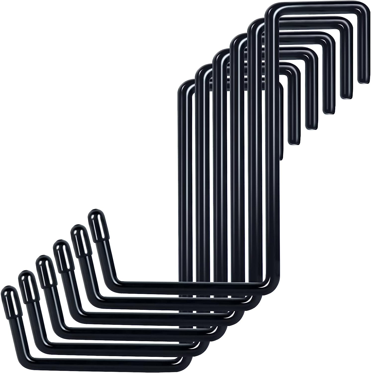 Vinyl Coated Heavy Duty Garage Storage Hanging Hooks (6 Pack) - Rafter ...