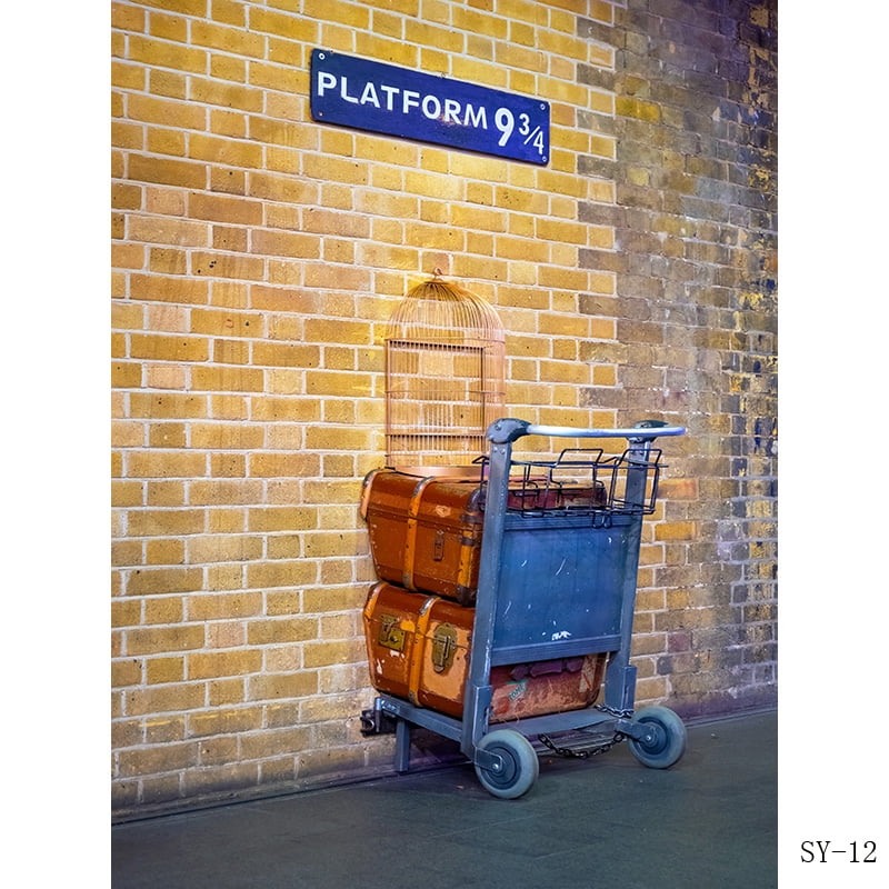 Vinyl Custom Heaven Brick Wall Photography Backdrop Platform 9 3/4 ...