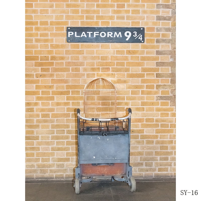 Vinyl Custom Heaven Brick Wall Photography Backdrop Platform 9 3/4 ...