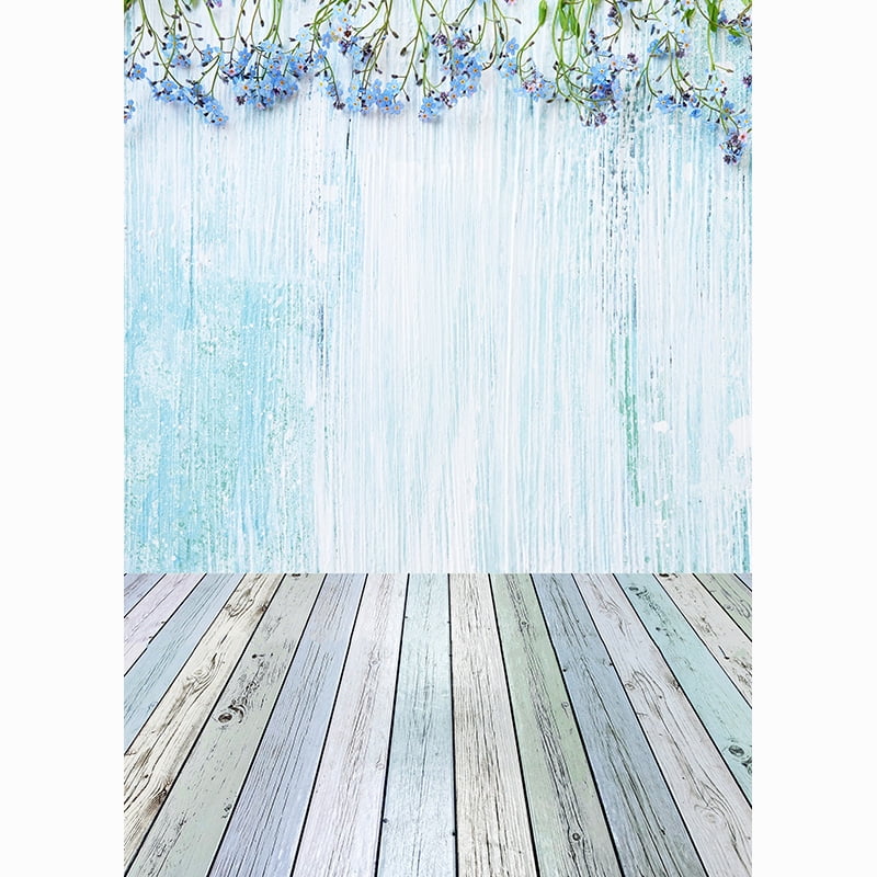 Vinyl Custom Photography Backdrops Props Flower Landscape Wooden floor ...