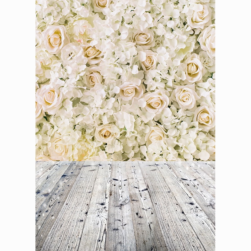 Vinyl Custom Photography Backdrops Props Flower Landscape Wooden floor ...