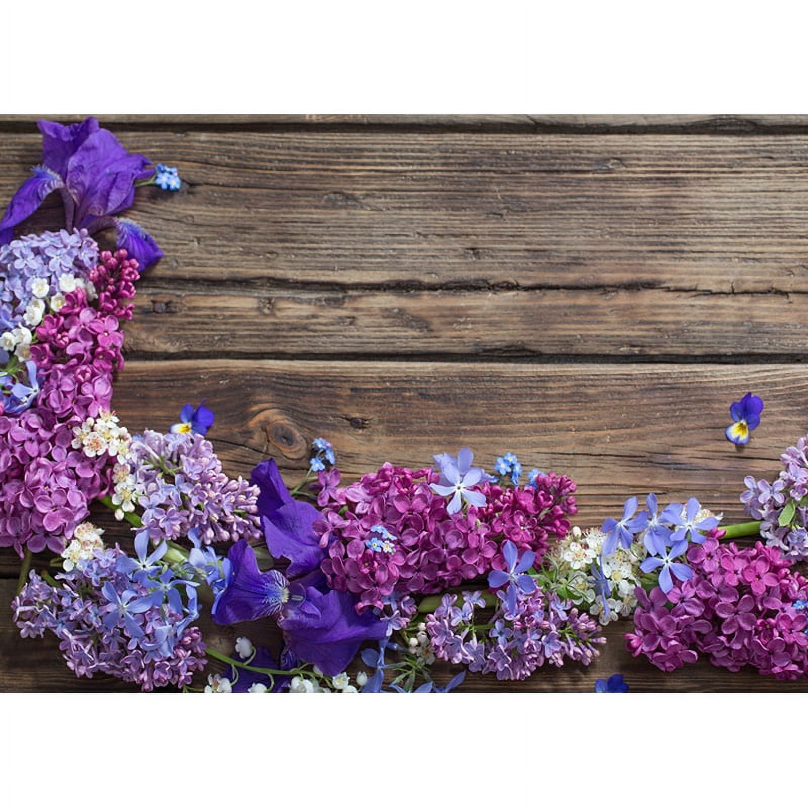 Vinyl Custom Photography Backdrops Props Flower Wood Planks Photo ...