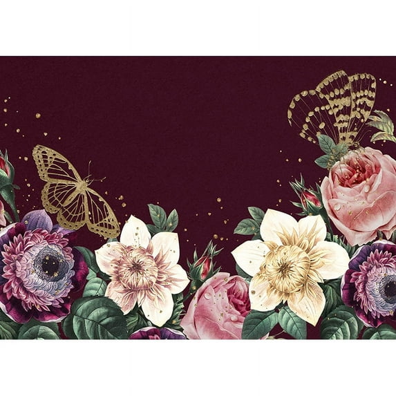 Vinyl Custom Photography Backdrops Props Flower Wood Planks Photo ...