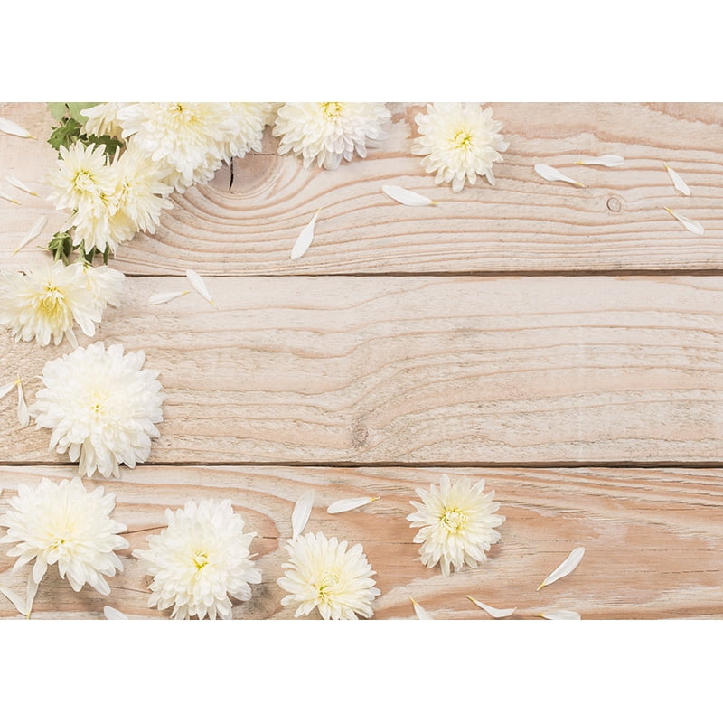 Vinyl Custom Photography Backdrops Props Flower Wood Planks Photo ...