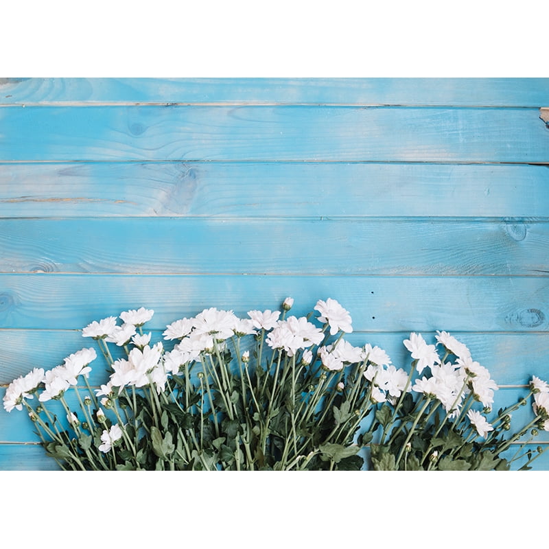 Vinyl Custom Photography Backdrops Props Flower Wood Planks Photo ...