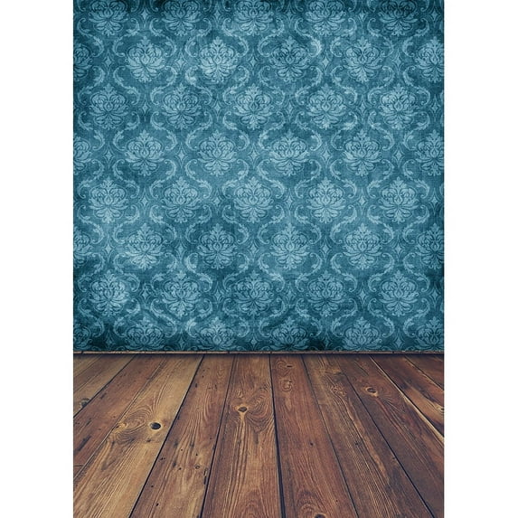 Vinyl Custom Photography Backdrops Wall And Wood Floor Flower Planks ...