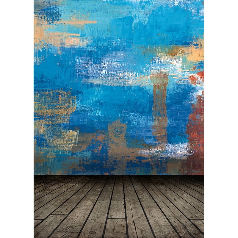 Vinyl Custom Photography Backdrops Wall And Wood Floor Flower Planks ...