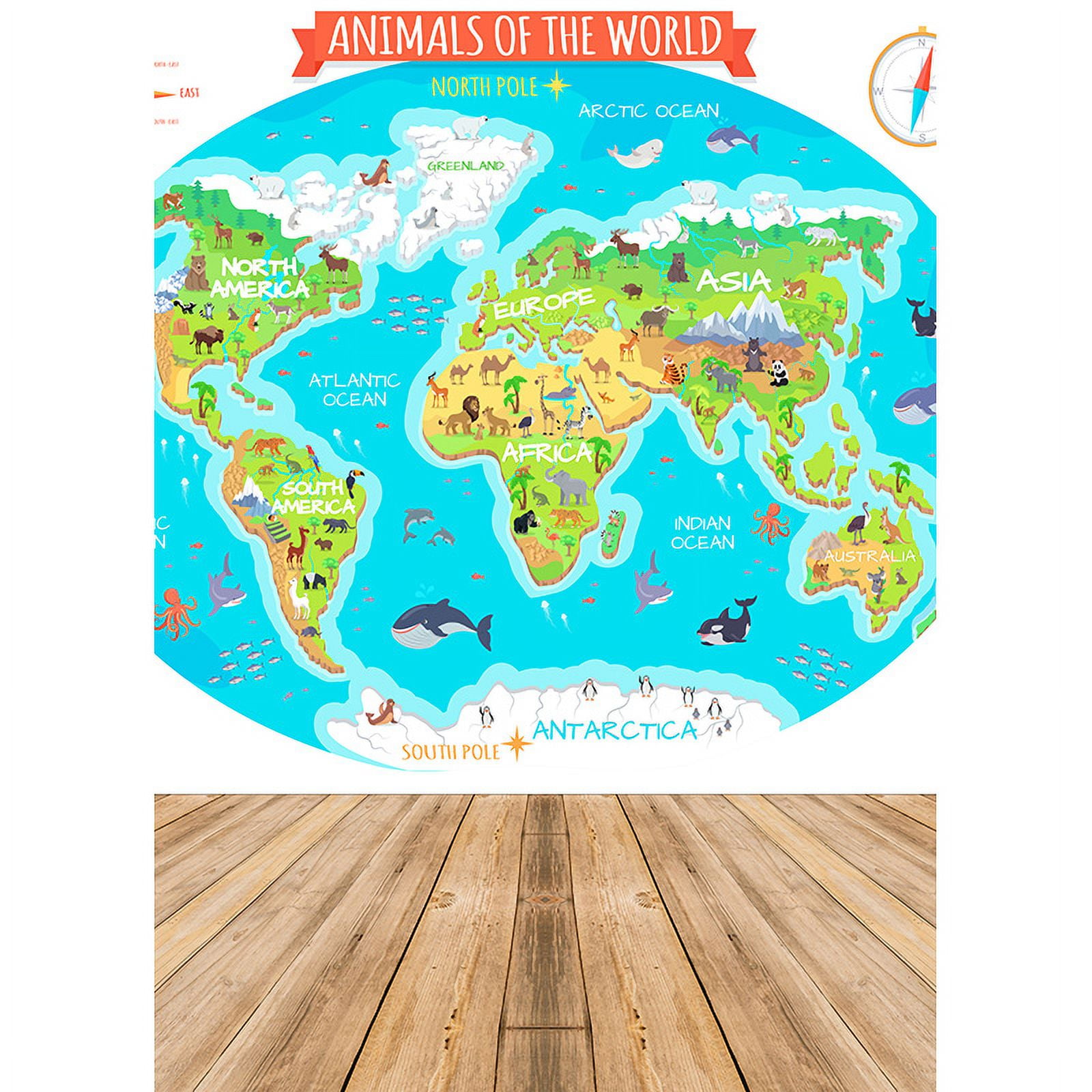 Vinyl Custom Photography Backdrops Wall And Wood Floor Flower Planks Landscape Photo Studio ...