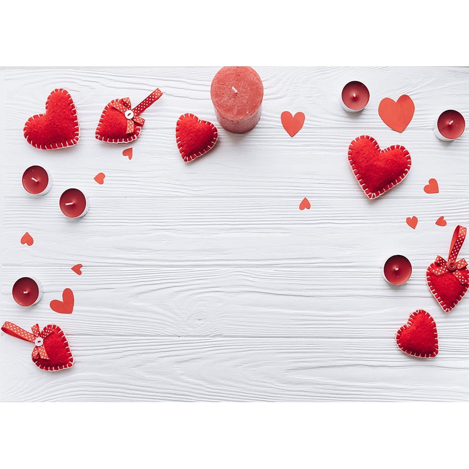Vinyl Custom Valentine Day Photography Backdrops Prop Love Heart Rose ...