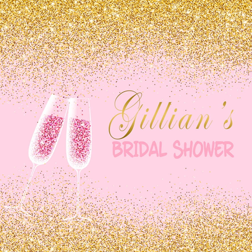 Vinyl Custom Wedding Backdrops Bridal Shower Toast Cake Table Custom ...