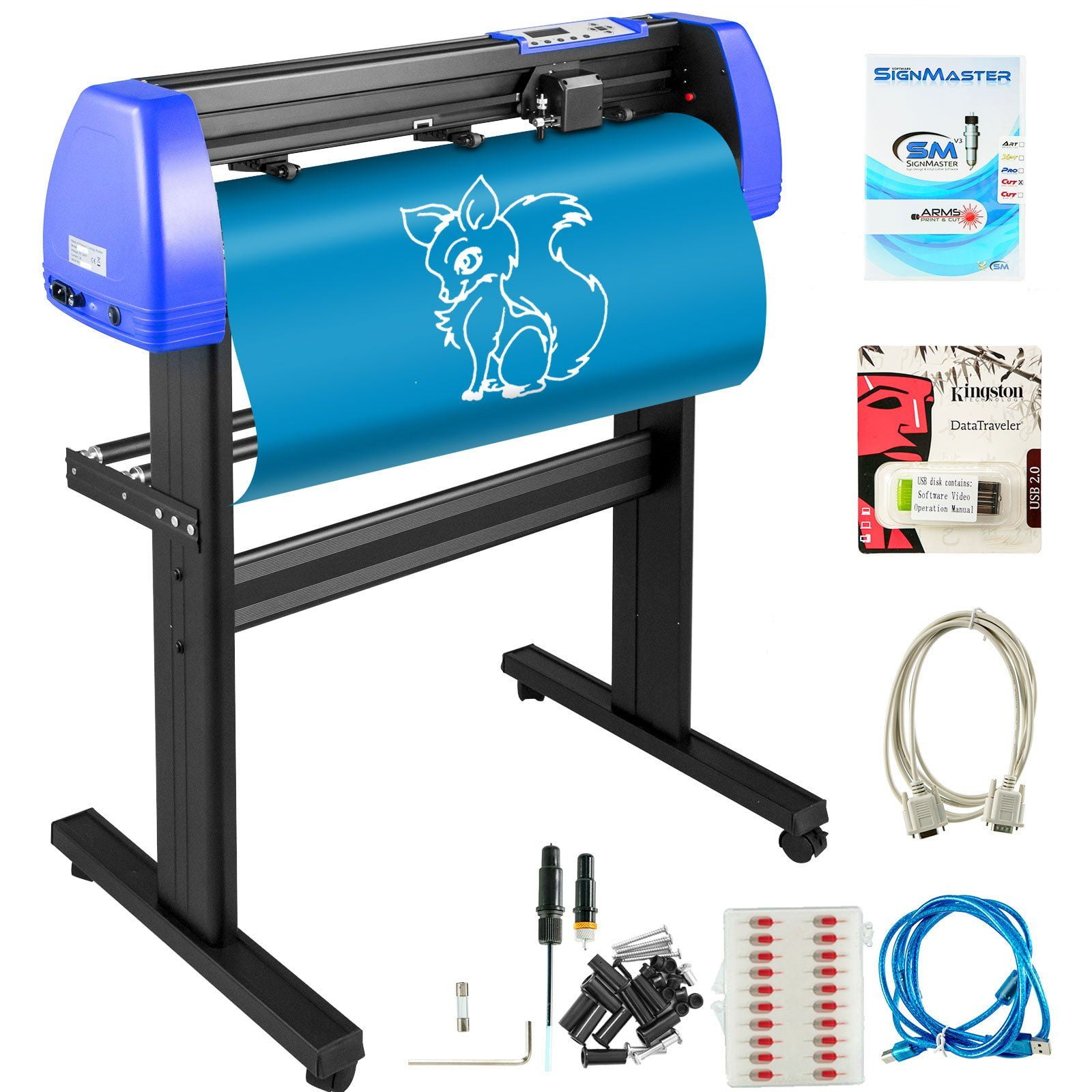 Vinyl Cutter 34 Inch Vinyl Cutter Machine with 20 Blades Maximum Paper ...