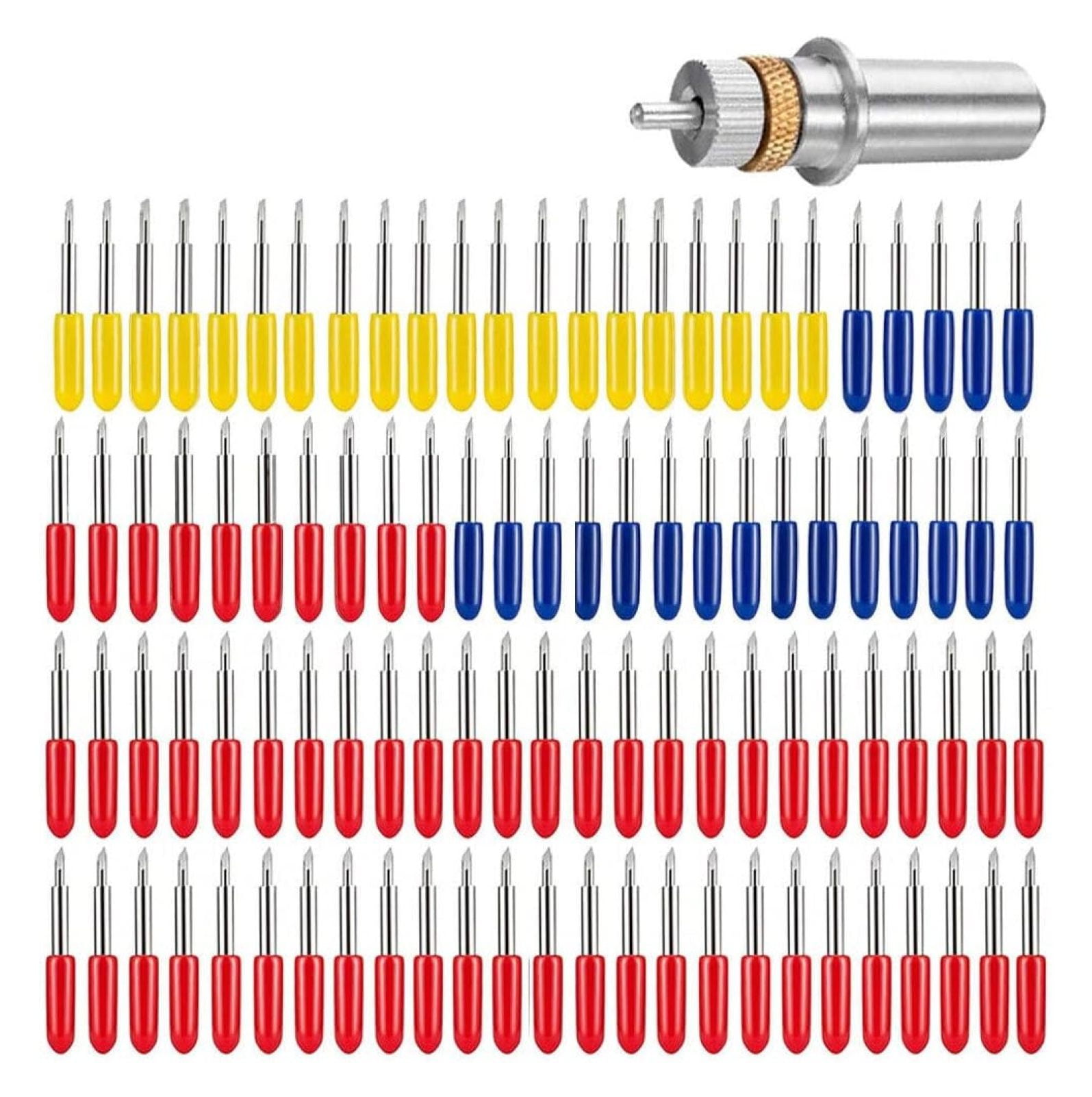 Vinyl Cutter Blades 101PCS - 30/45/60 Degree Replacement Knife Blades for Roland Plotters ...