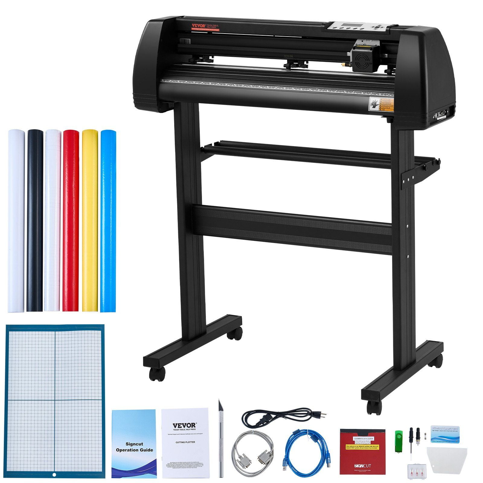 Vinyl Cutter Machine, 28inch Vinyl Plotter, LCD Display Plotter Cutter ...