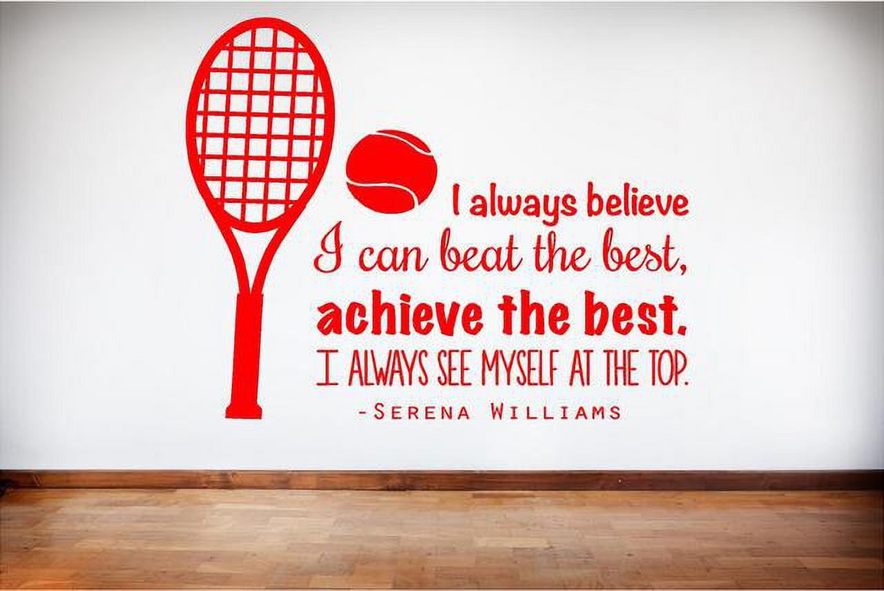 Vinyl Decal: TENNIS DECAL / WALL STICKER - Serena Williams Vinyl ...