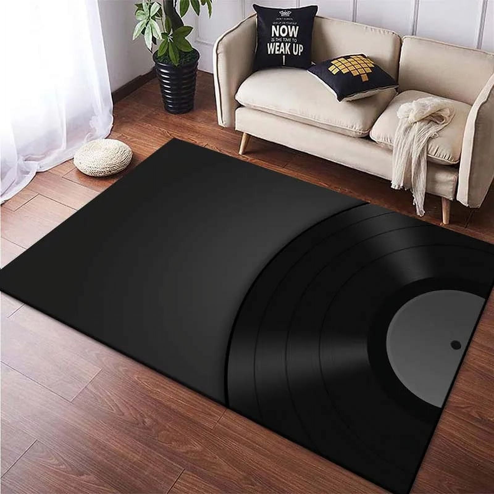 Vinyl Disc Player Phonograph Music Rug for Bedroom Living Room Carpet ...