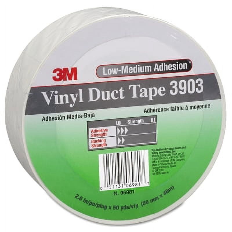 Vinyl Duct Tape 3903, Gray, 2 in x 50 yd x 6.3 mil | Bundle of 5 Rolls ...