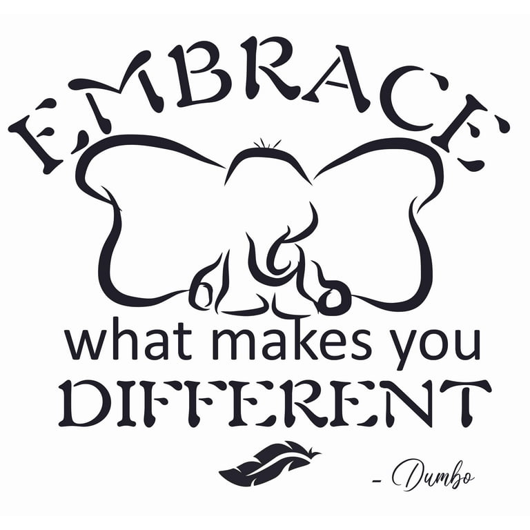 Dumbo Inspirational Quotes Dumbo Quote Vinyl Wall Decal Elephant Walt