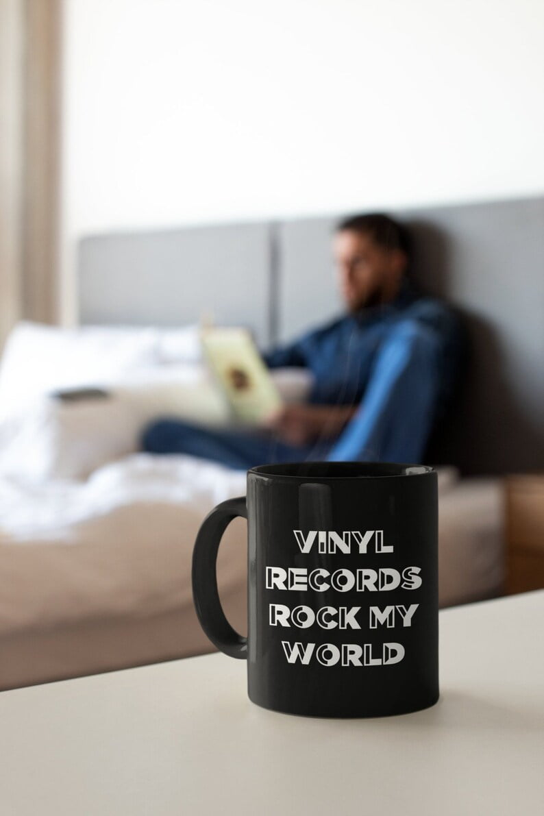 Vinyl Fan Mug - Vinyl Records Rock My World Coffee Cup - Walmart.com