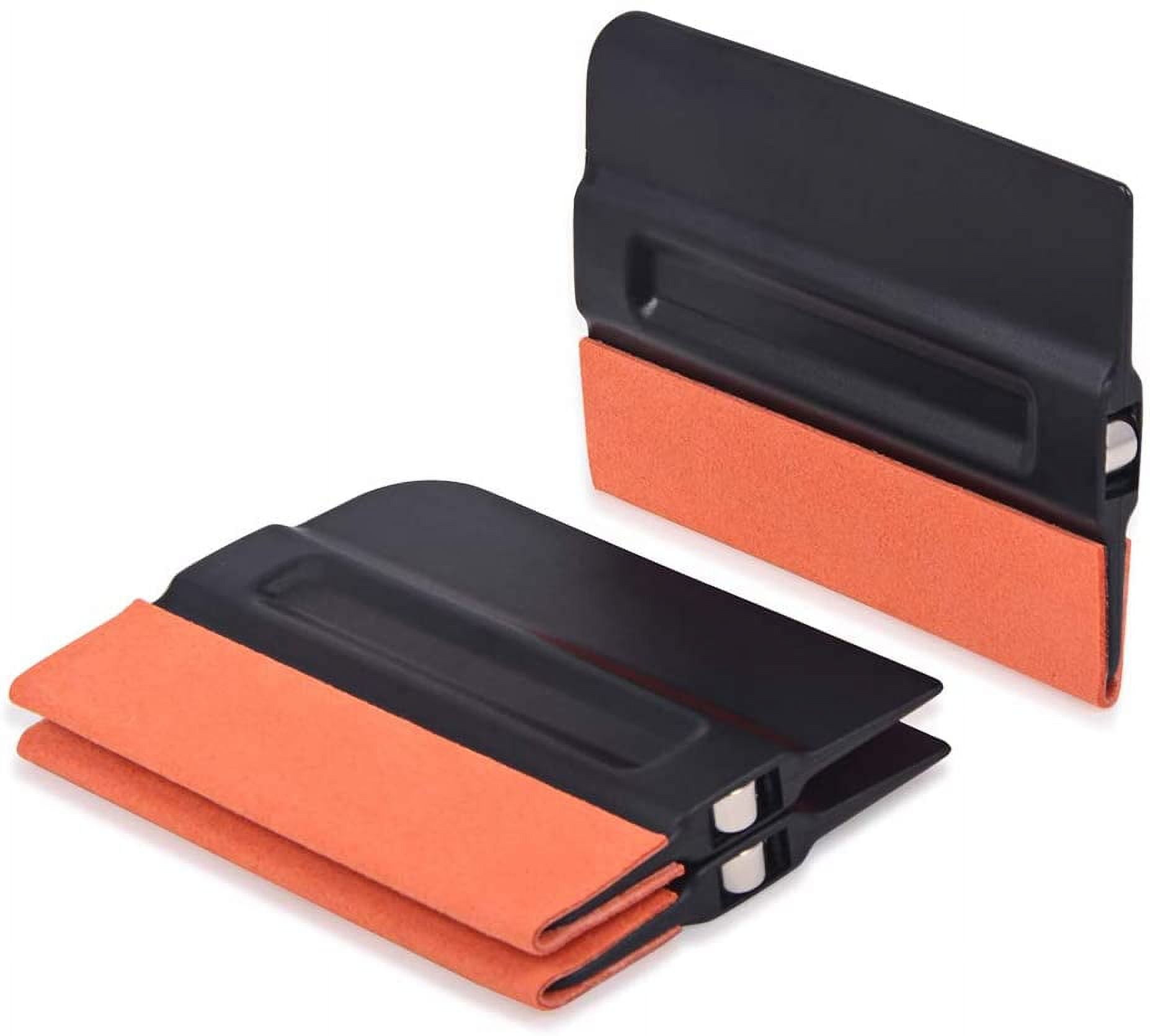 Vinyl Felt Squeegee 4 Inch Magnet Tint Squeegee with Micro-Fiber Felt ...