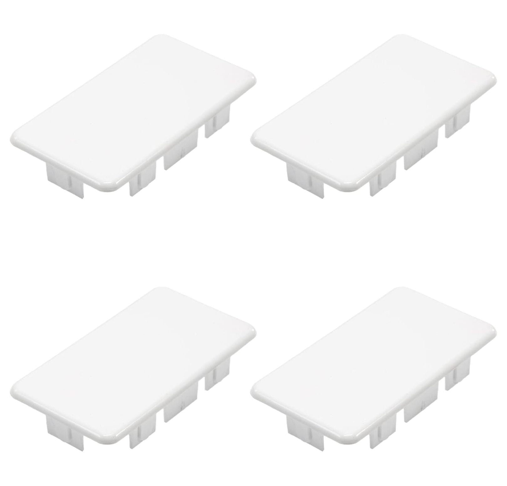 Vinyl Fence End Caps - 2" x 3 1/2" Internal Post Caps (4 Pack) - White ...