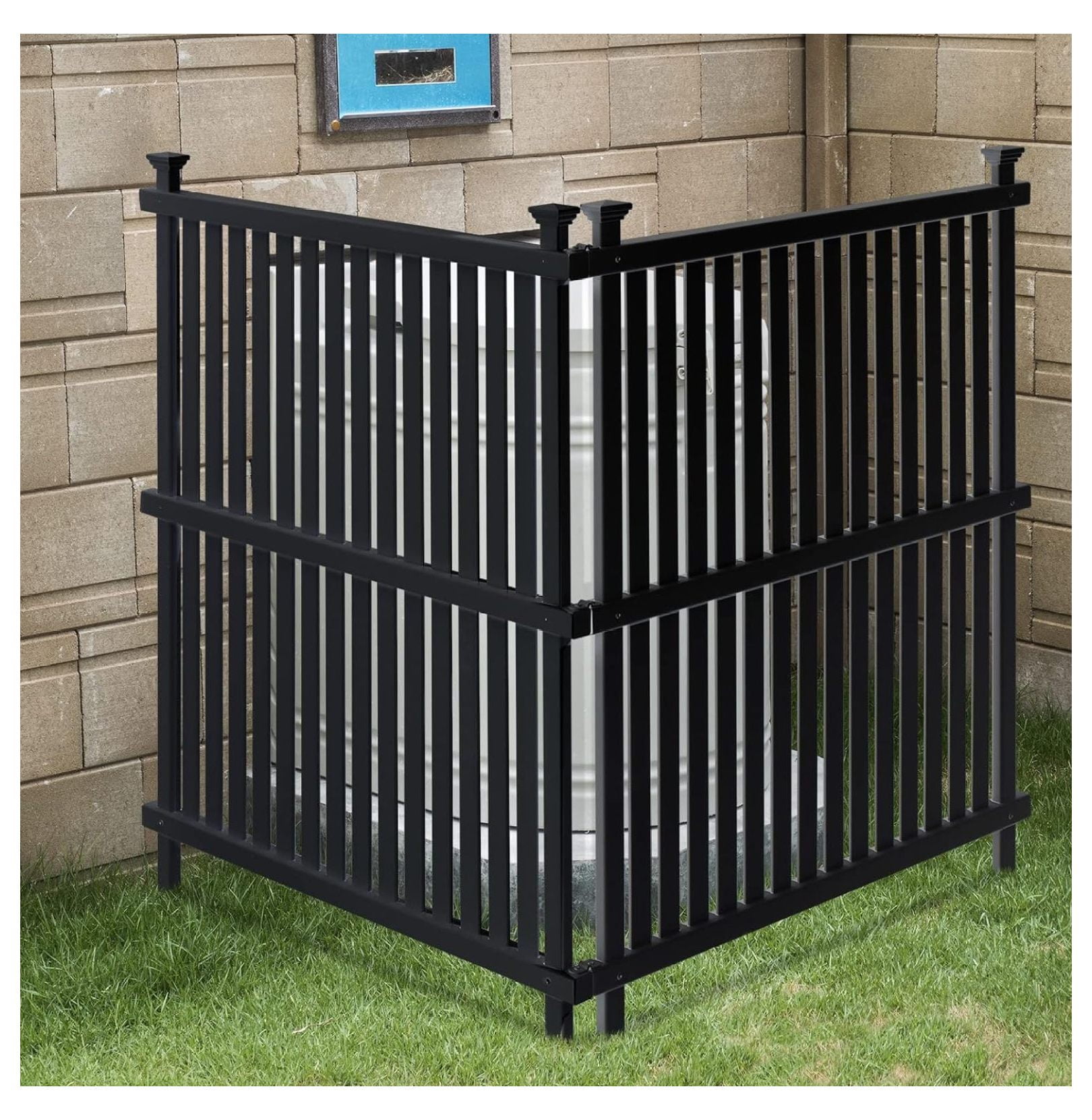Vinyl Fence Panels 2 Pack Outdoor Picket Privacy Screen Fence, 2PCS ...