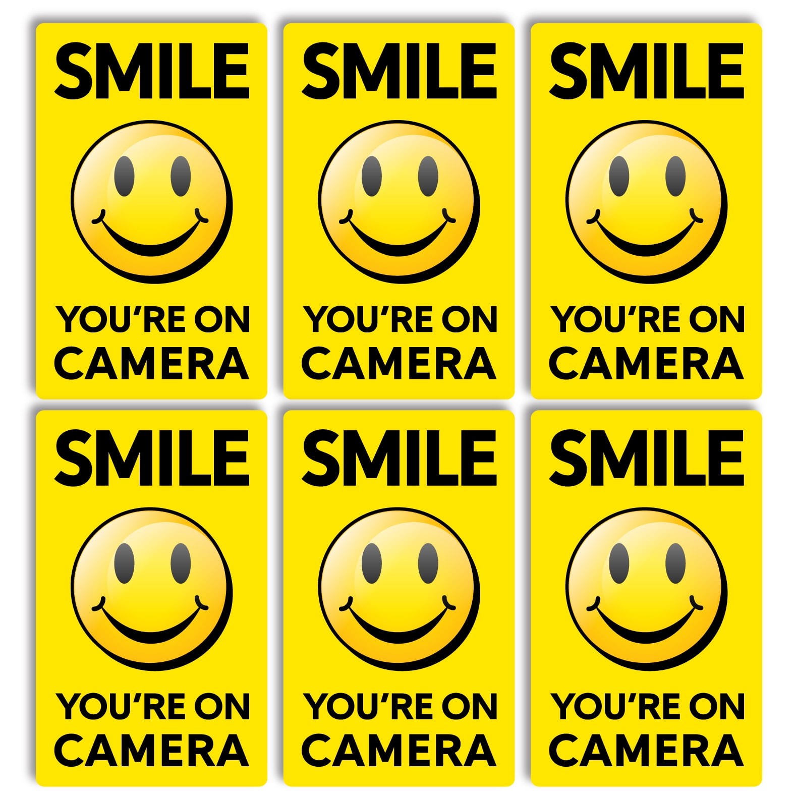 Vinyl Friend Security Camera Recording Laminated UV Protected Premium ...