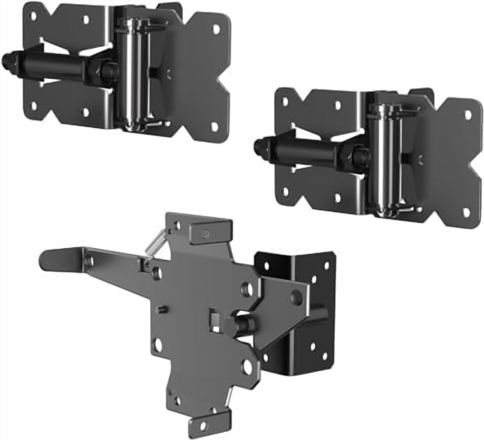 Vinyl Gate Kit Self-Closing Vinyl Fence Single Gate Hinge and Latch ...