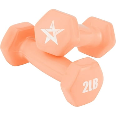 Signature Fitness Hex Dumbbells Strength Workout Equipment Set, 10 lbs ...