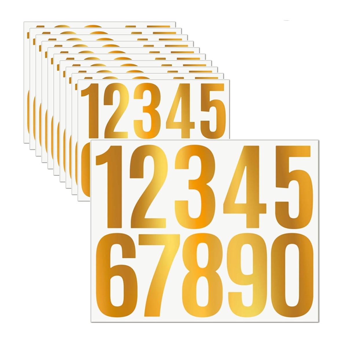 Vinyl House Numbers for Mailbox, GIXUSIL 4 in Waterproof Numbers ...