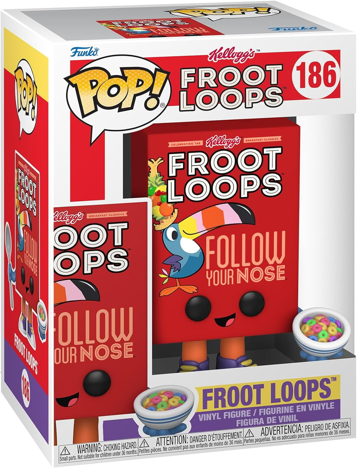 Vinyl: Kelloggs - Froot Loops Cereal Box - Walmart.com