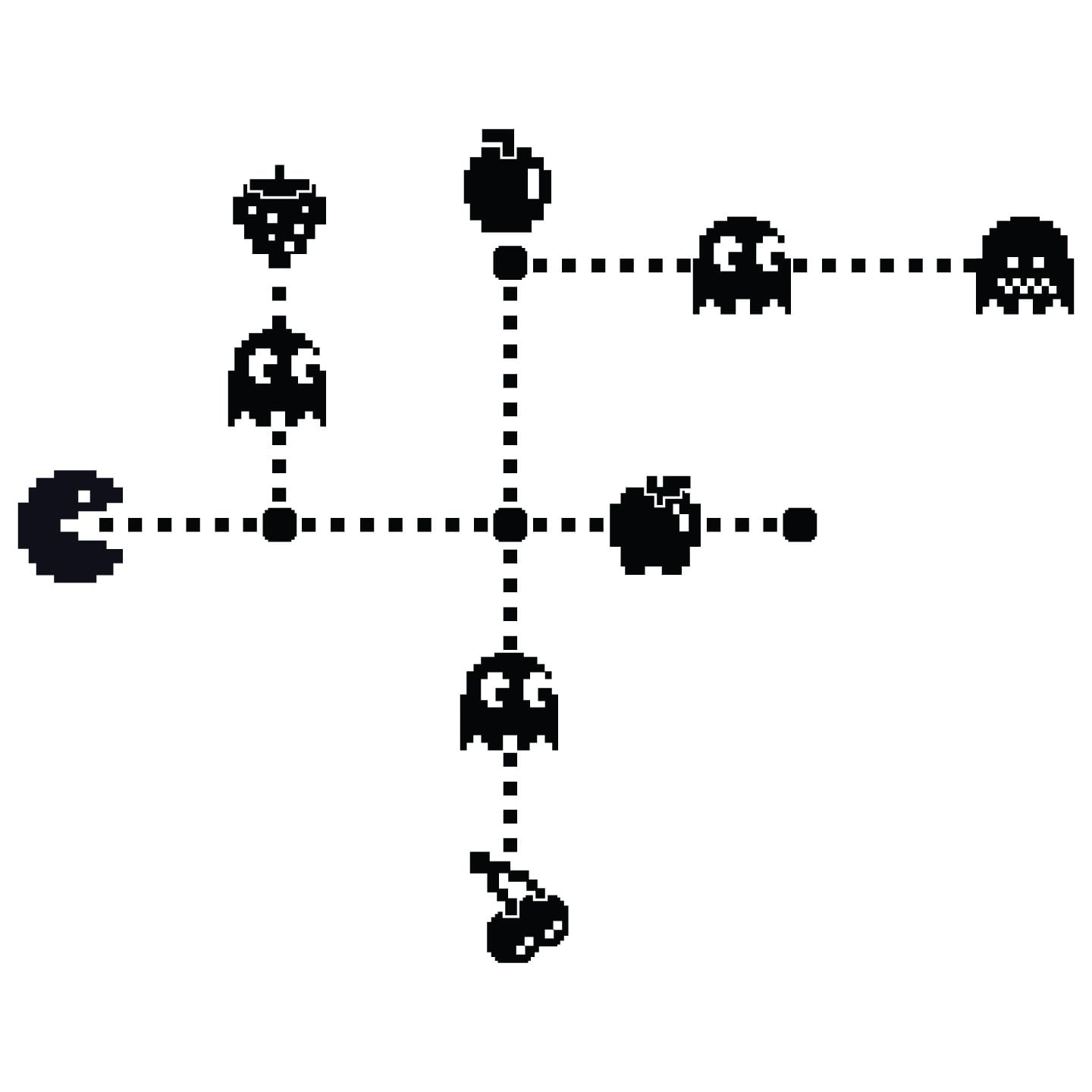 Vinyl Kids Bedroom Living Room Decoration Pacman Game Adhesive Wall ...