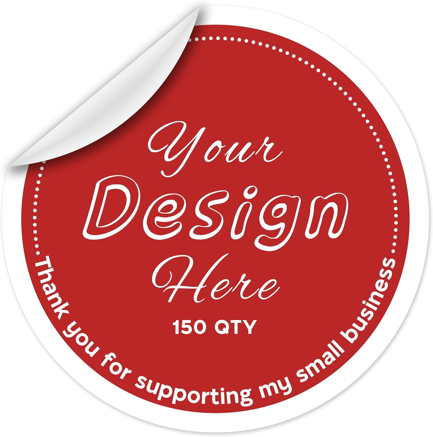 Vinyl Label Custom Stickers for Business Logo, Waterproof & Dishwasher ...