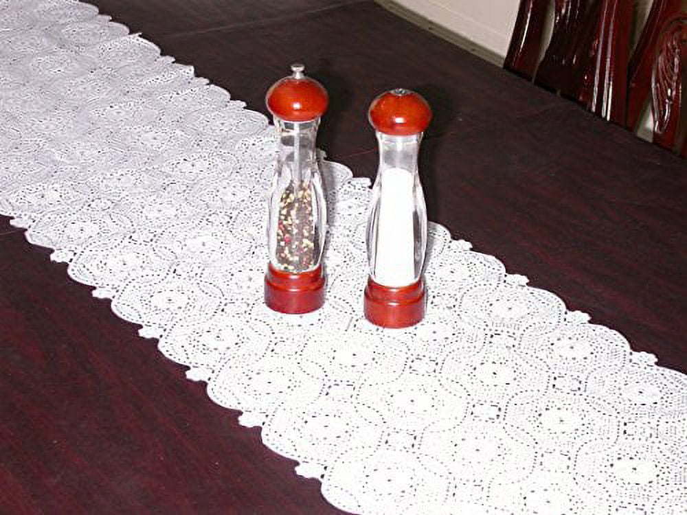 Vinyl Lace Shelf, Cabinet, Pantry Liner or Table Runner, with Scallop ...