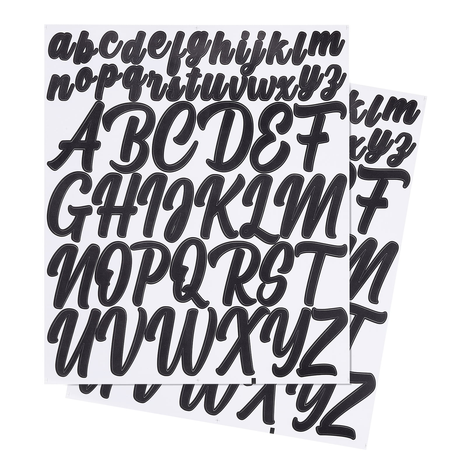 Vinyl Letter Stickers, 10 Sheets 1 Inch 2 Inch Capital Alphabet Sticker ...