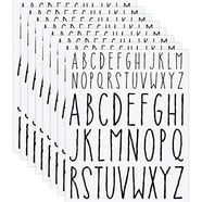 Chartpak Self-Adhesive Vinyl Capital Letters, 6 Inches High, Black, 38 ...