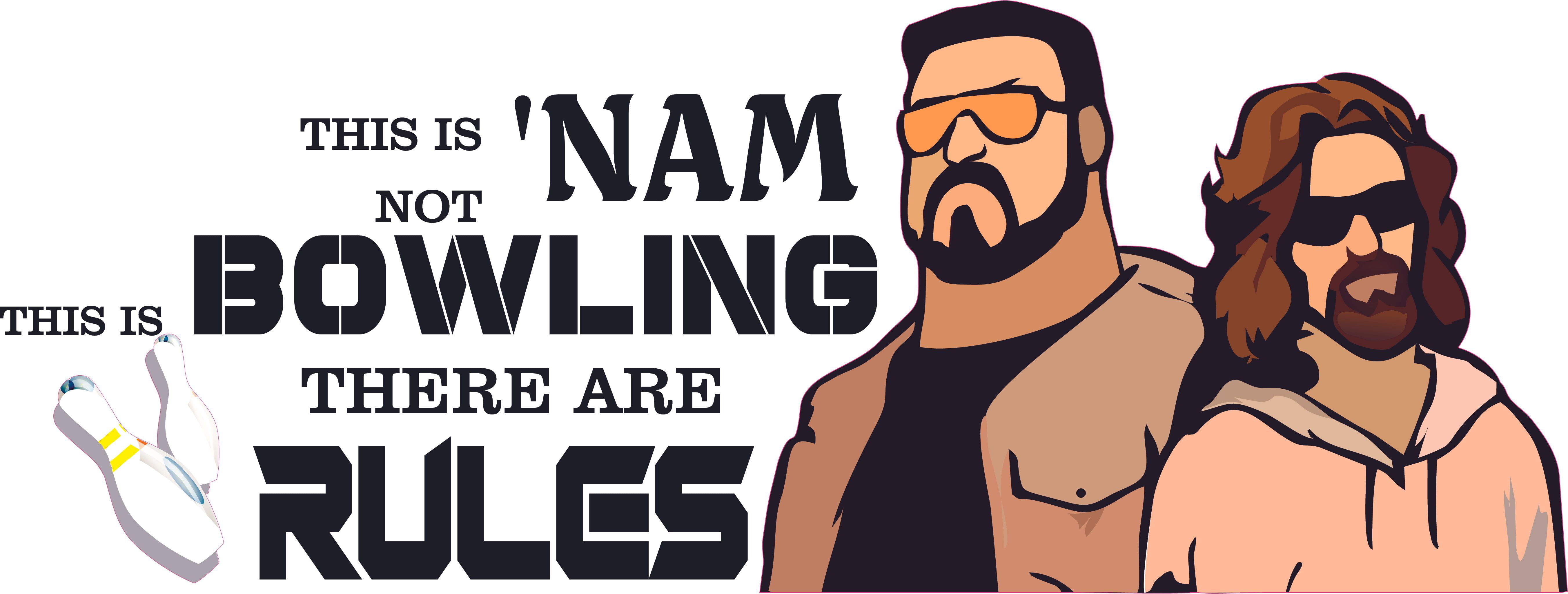 Vinyl Living Room Jeffrey The Dude Lebowski & Walter Sobchak Bowling ...