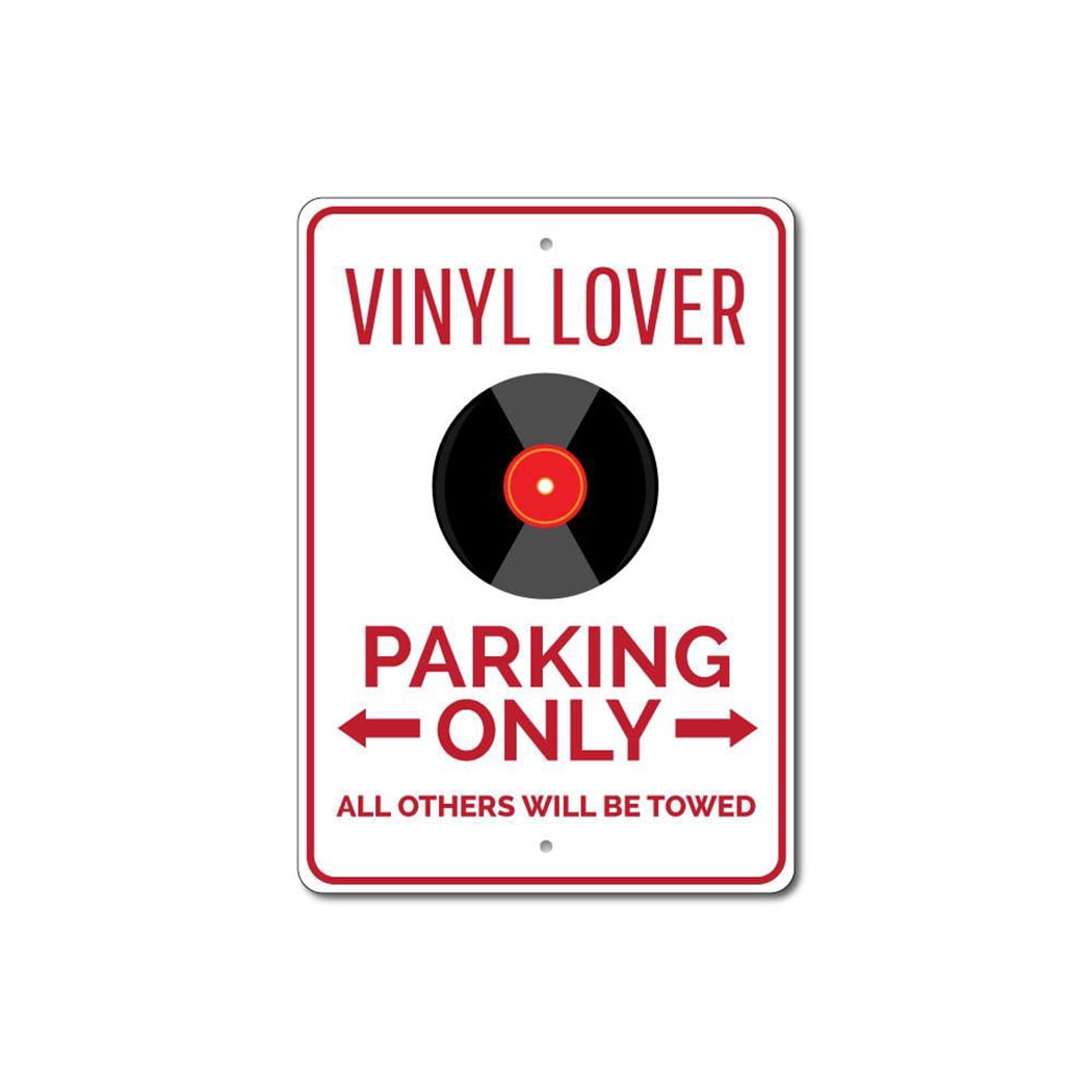 Vinyl Lover Sign, Record Collector Sign, Record Parking Sign, Vinyl ...