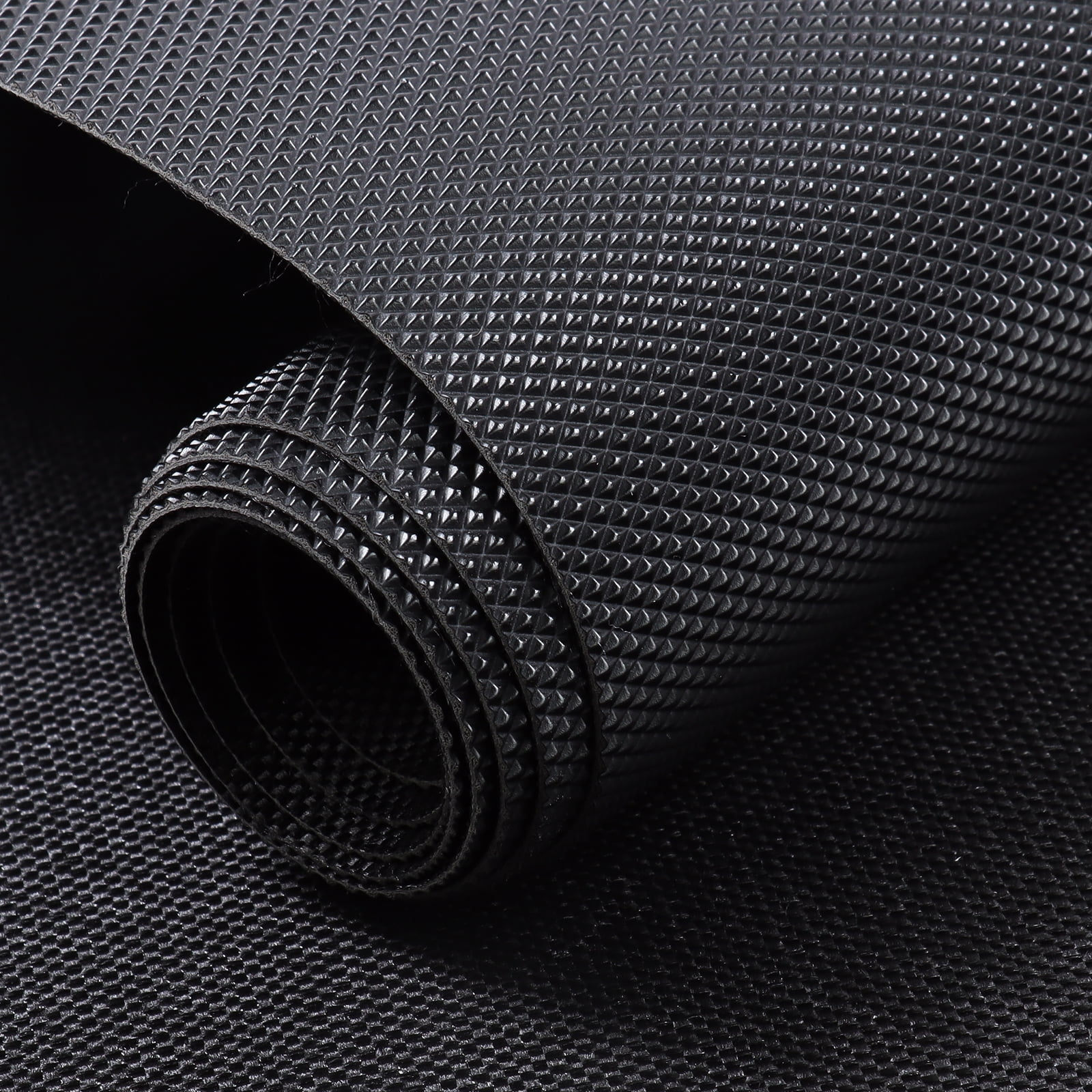 Vinyl Marine Faux Leather Fabric Diamond Pattern PU Leather Material Woven Fabric Backed ...