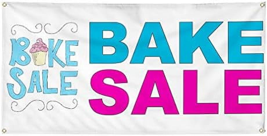 Vinyl Multiple Sizes Bake Sale Blue Pink Food Bar Restaurant Truck ...