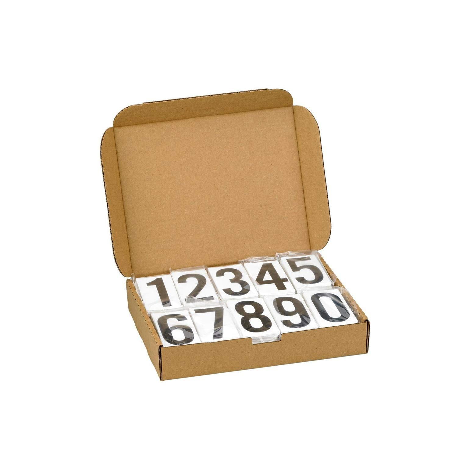 Vinyl Numbering Kit - 4.5"H Permanent Self Adhesive Clear-Back Vinyl ...