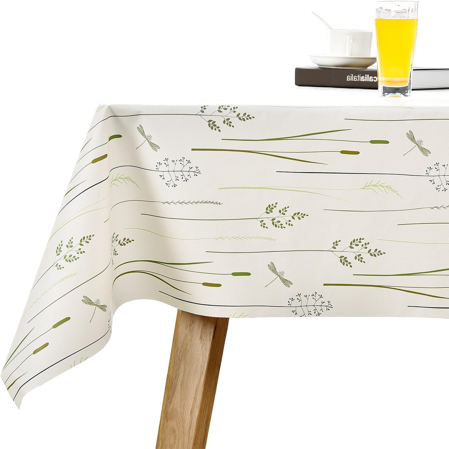 Vinyl Oilcloth Tablecloth Rectangle Heat Resistant/Oil-proof Wipeable ...