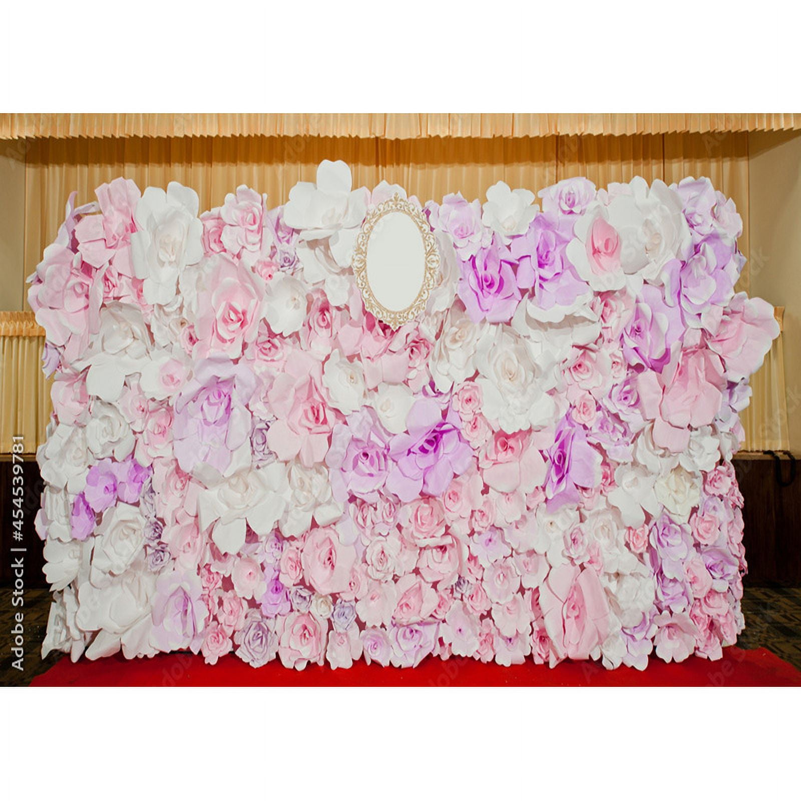 Vinyl Photography Backdrops Prop Flower Wall Wood Floor Wedding Party ...
