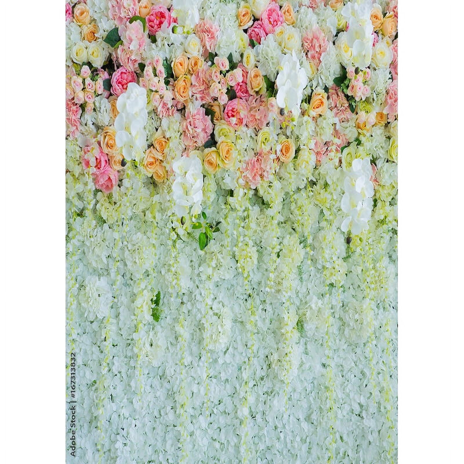 Vinyl Photography Backdrops Prop Flower Wall Wood Floor Wedding Party ...