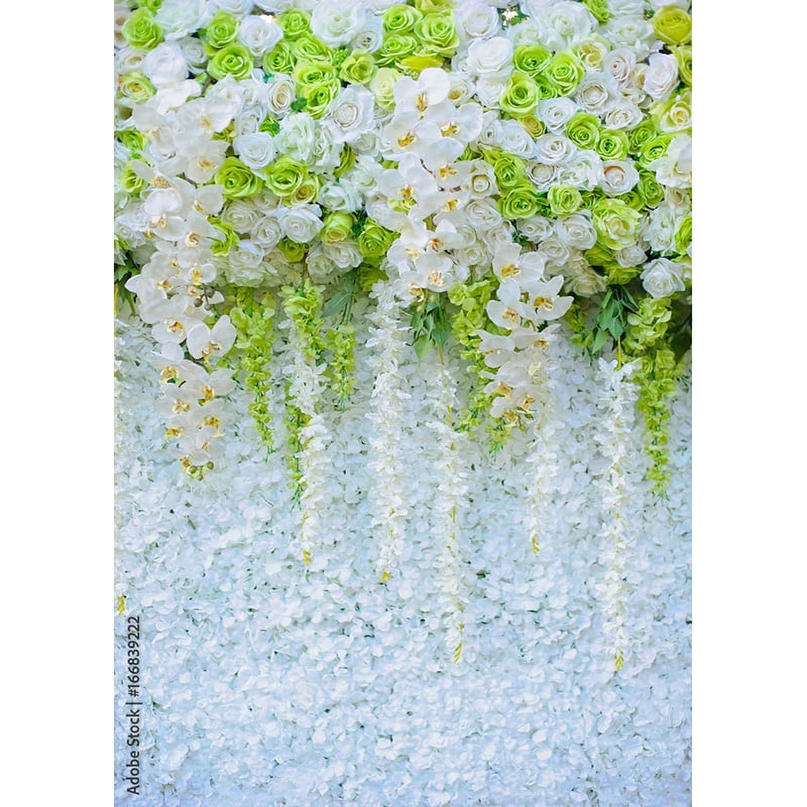Vinyl Photography Backdrops Prop Flower Wall Wood Floor Wedding Party ...