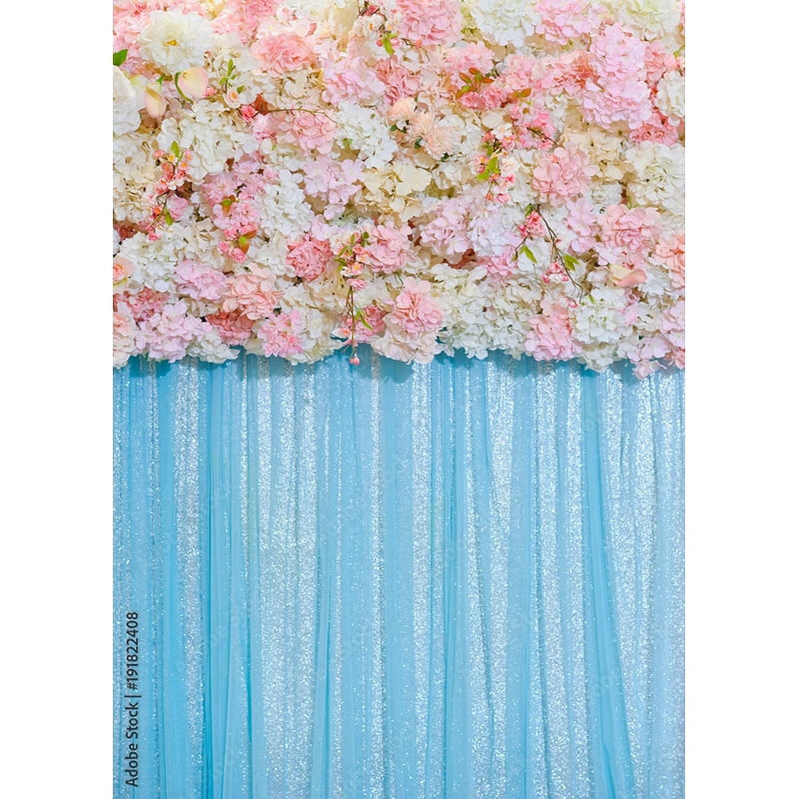 Vinyl Photography Backdrops Prop Flower Wall Wood Floor Wedding Party ...