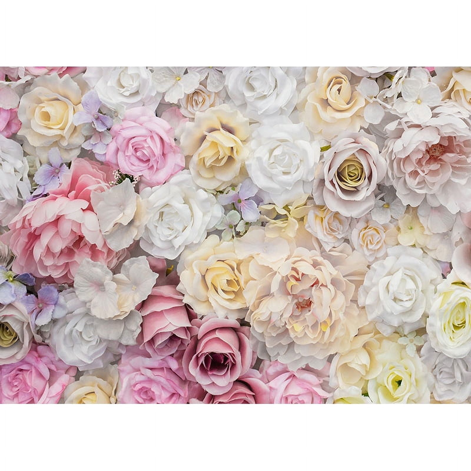 Vinyl Photography Backdrops Prop Flower Wall Wood Floor Wedding Theme ...