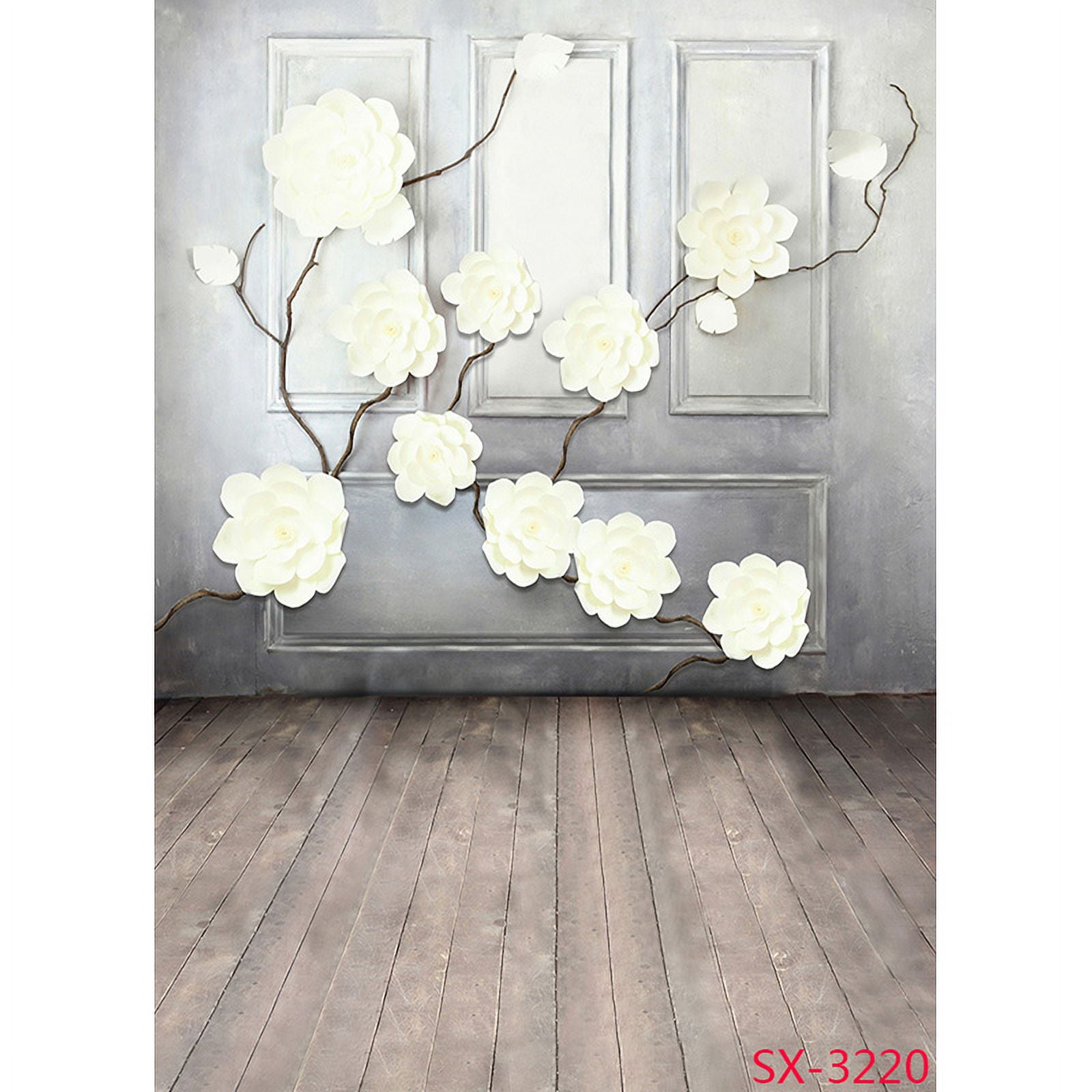 Vinyl Photography Backdrops Prop Flower Wood Floor Castle Wedding Theme ...